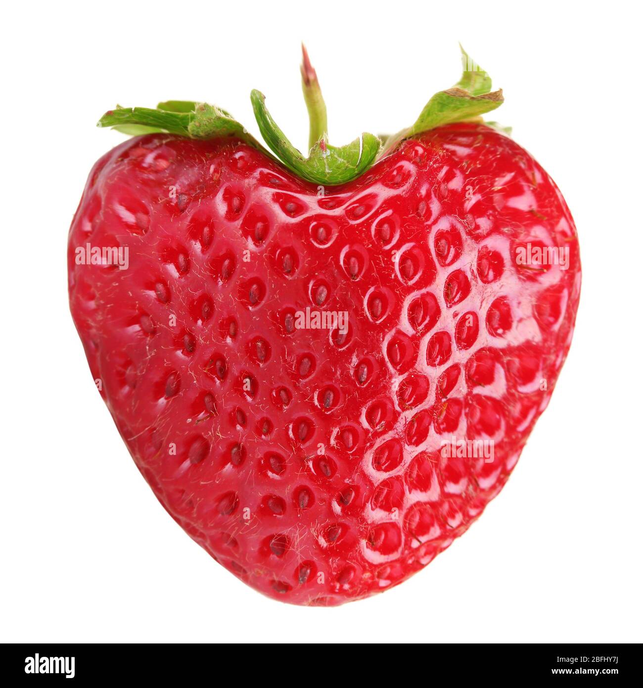 Red ripe strawberry, isolated on white Stock Photo - Alamy