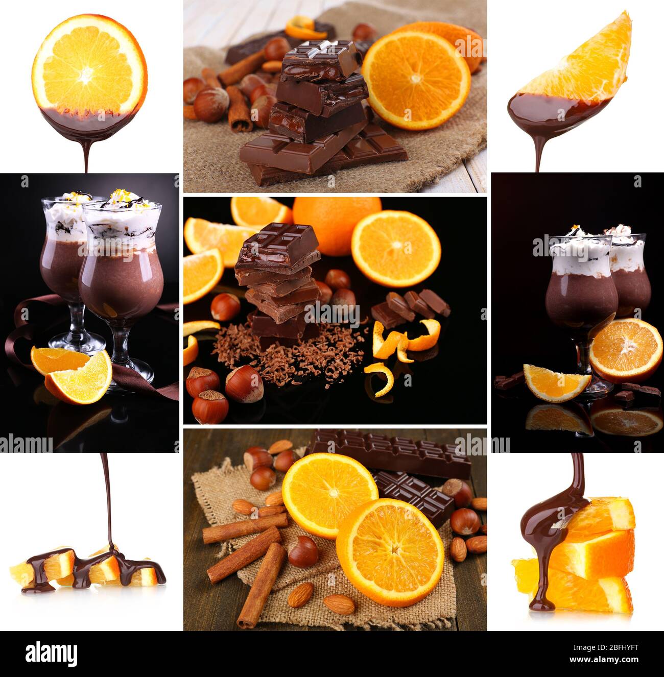 Tasty dessert collage hi-res stock photography and images - Alamy