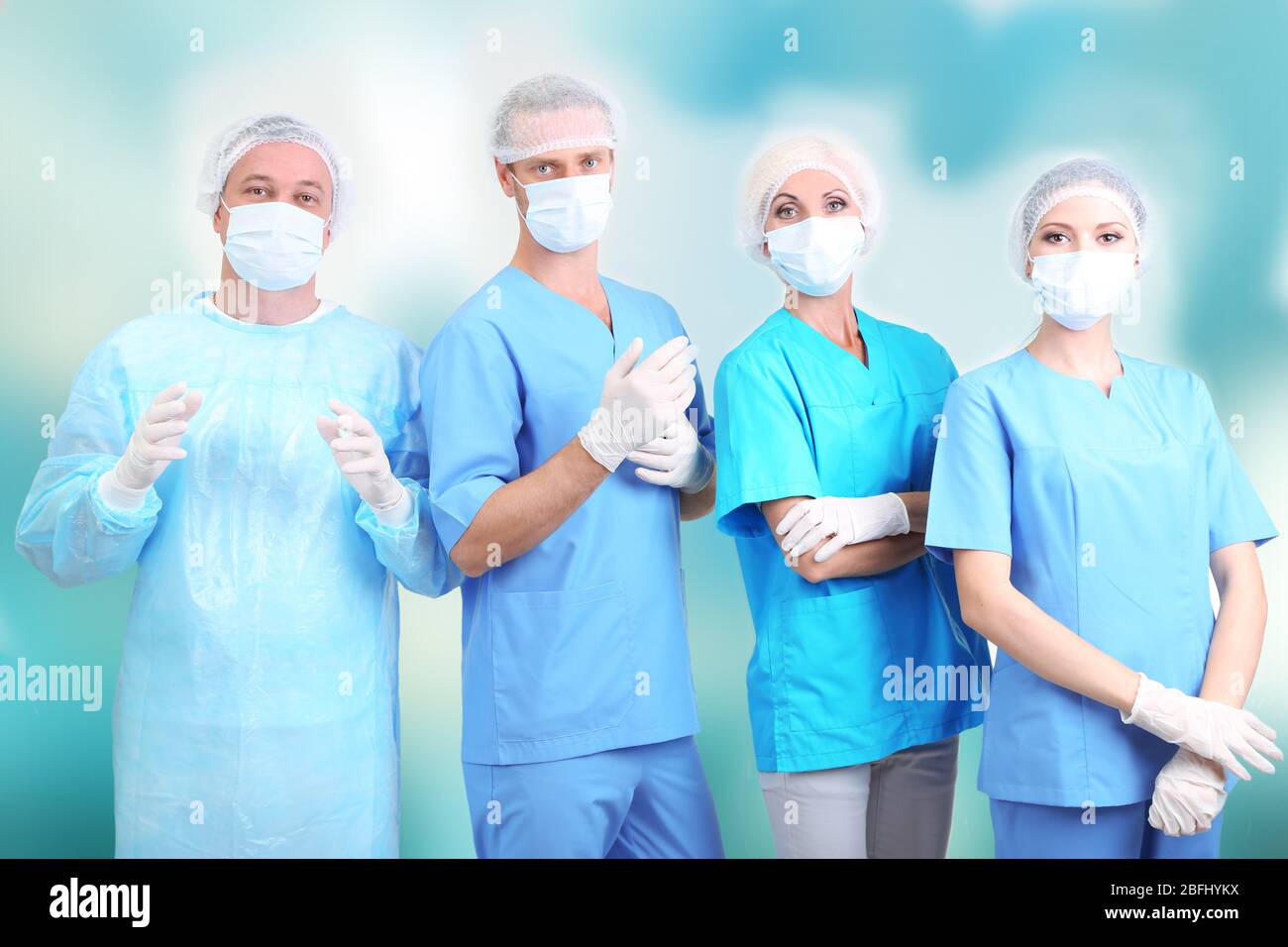 Medical workers in hospital Stock Photo - Alamy