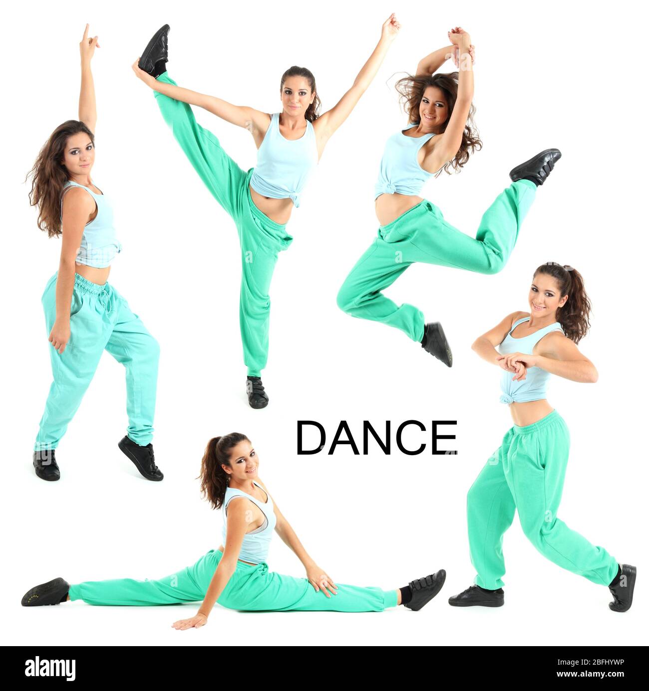 Young modern dancer, isolated on white Stock Photo - Alamy