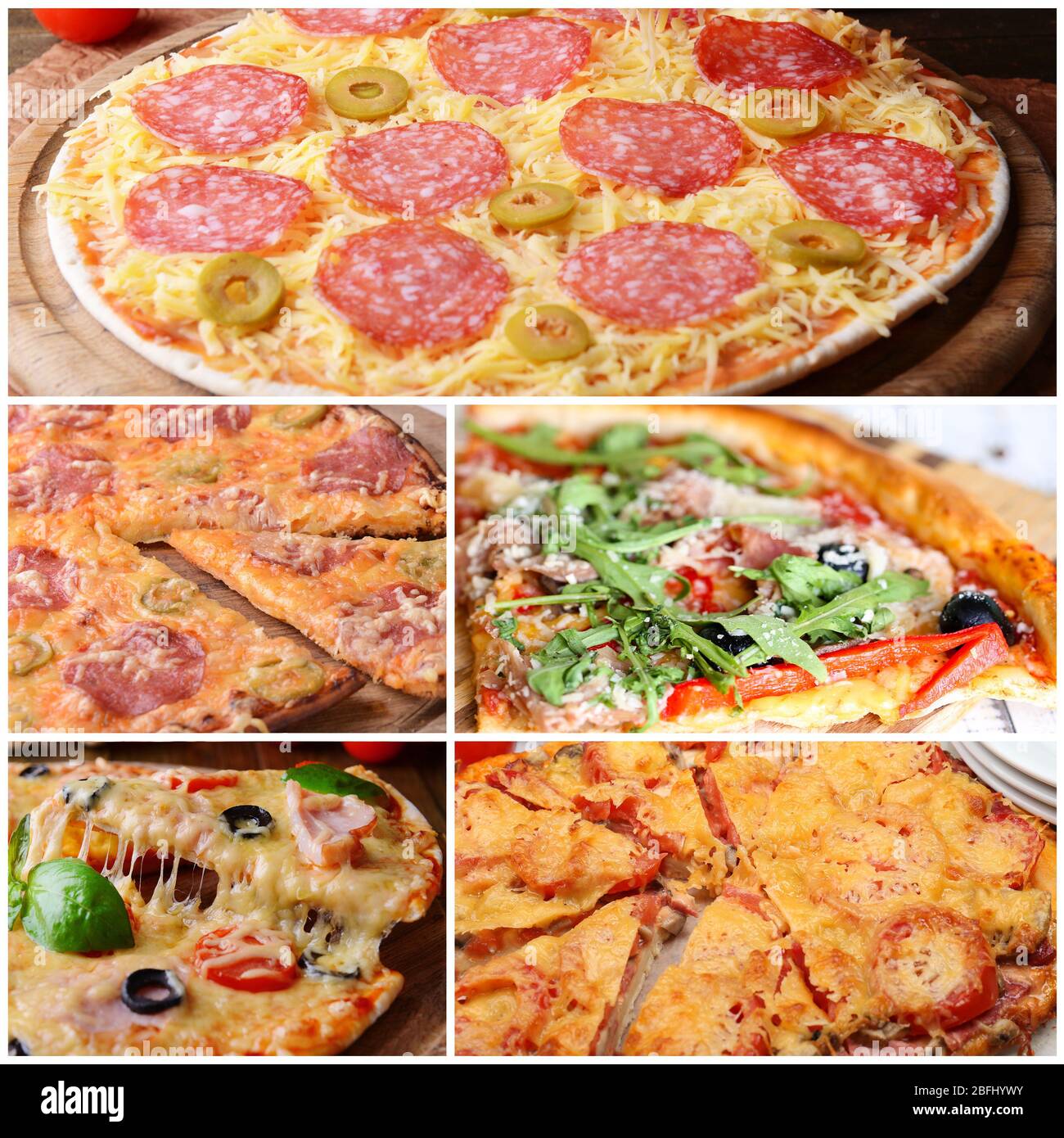 Collage pizza Cut Out Stock Images & Pictures - Alamy