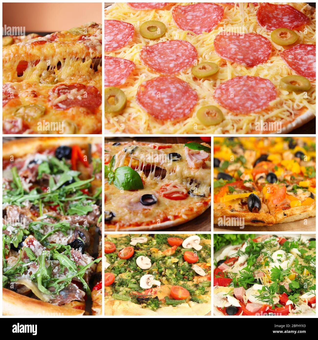 Pizza collage hi-res stock photography and images - Alamy