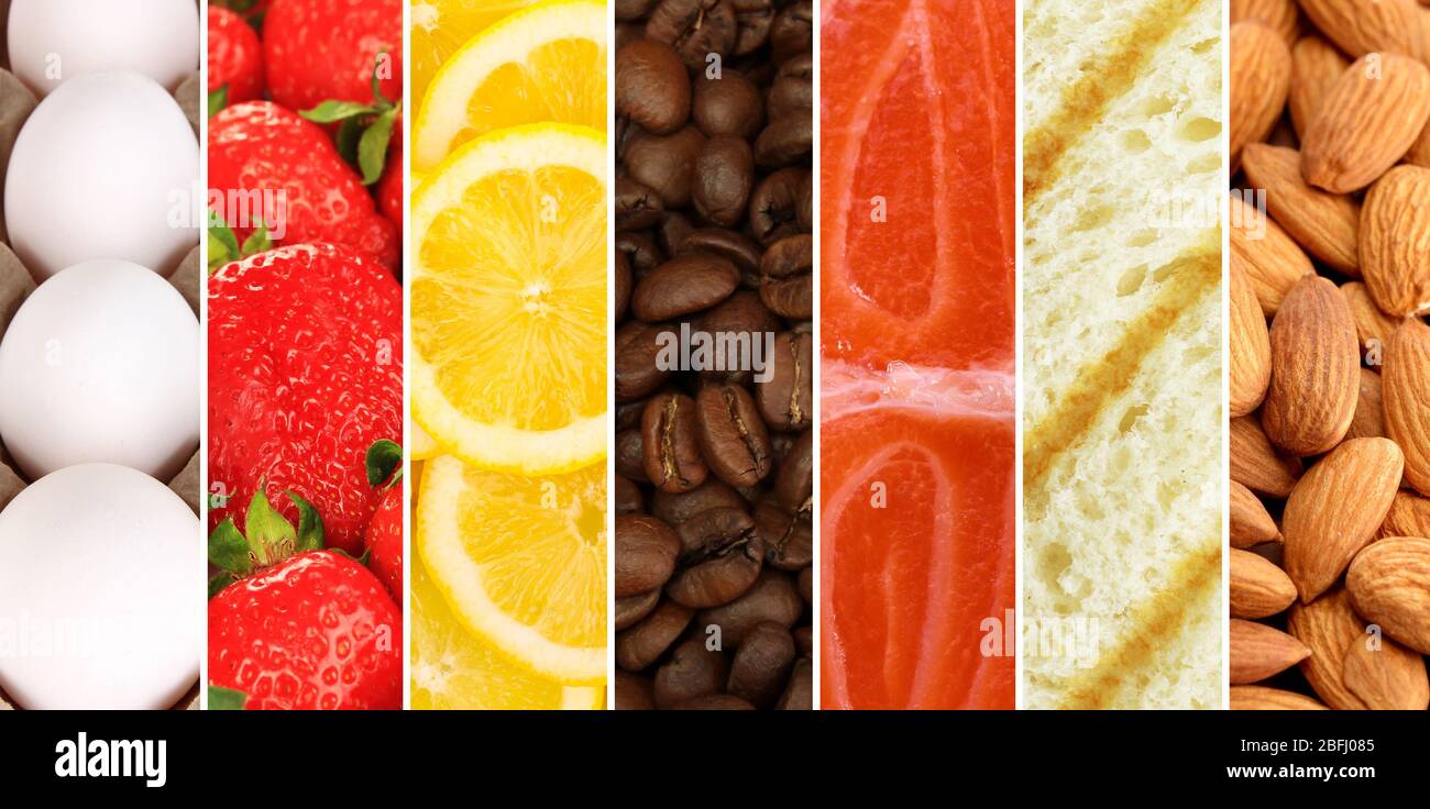 Collection of healthy fresh food backgrounds Stock Photo - Alamy