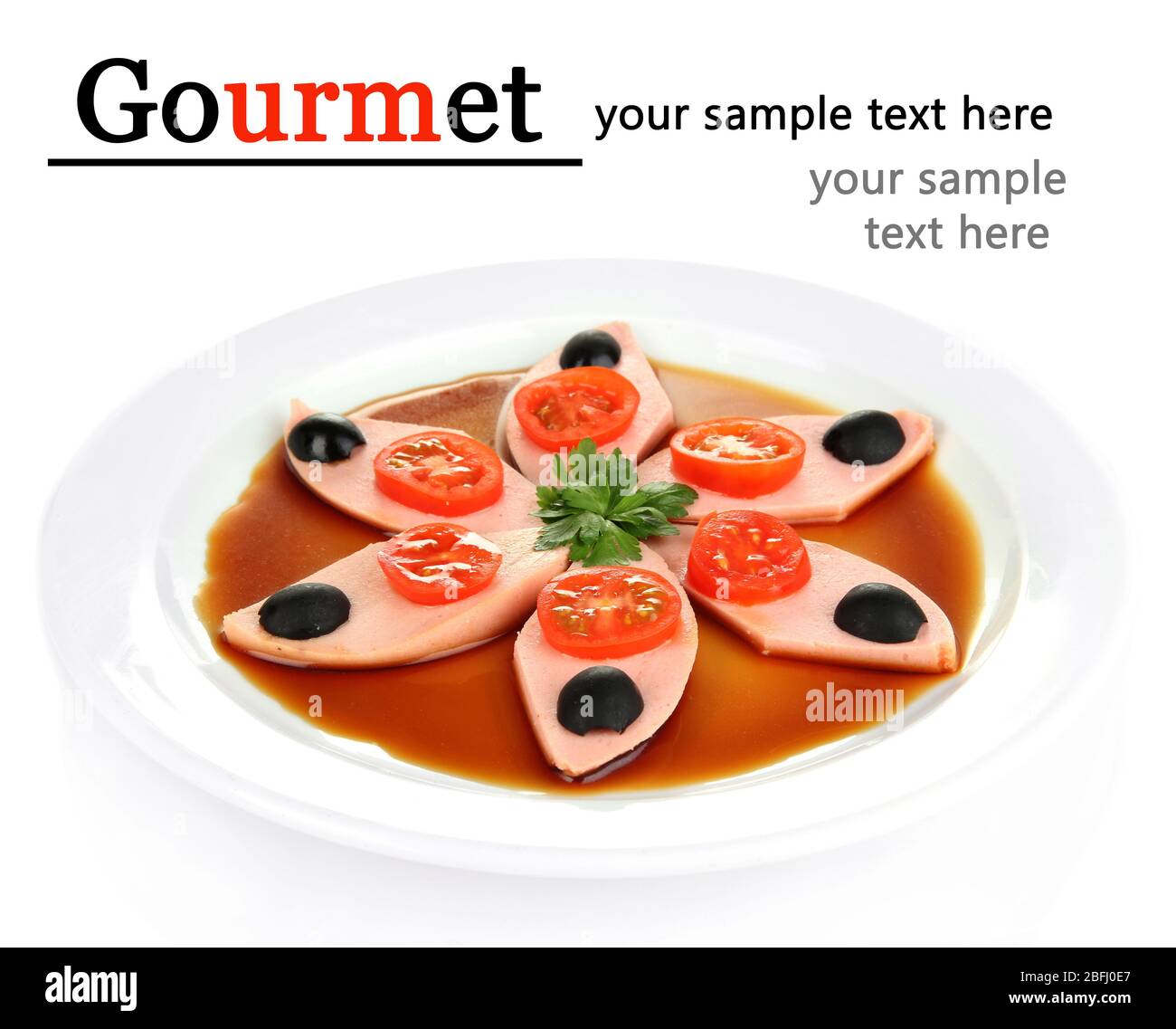 Elegant restaurant appetizer Cut Out Stock Images & Pictures - Alamy