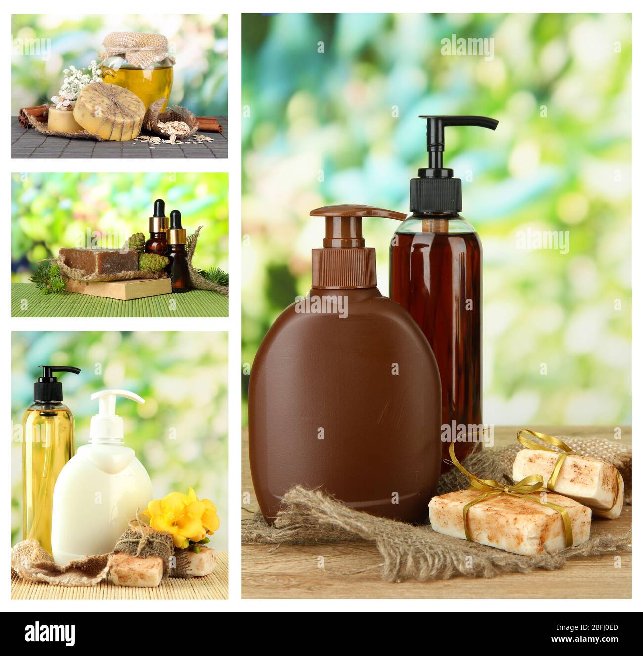 Spa remedies collage Stock Photo - Alamy