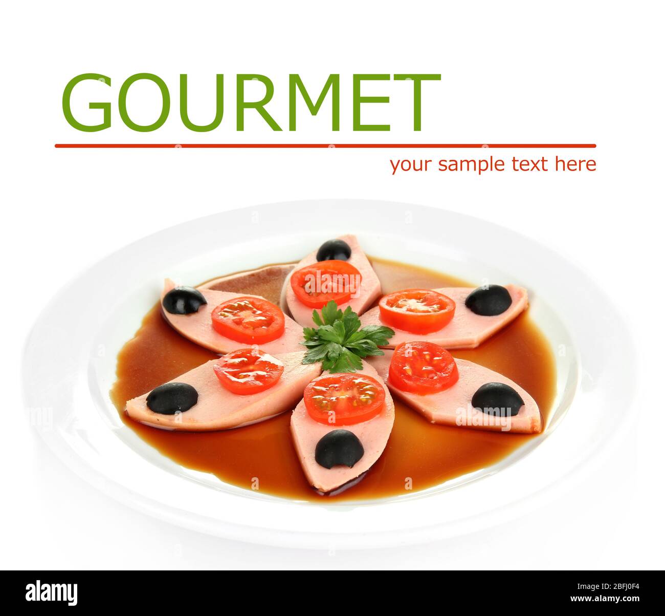 Elegant restaurant appetizer Cut Out Stock Images & Pictures - Alamy