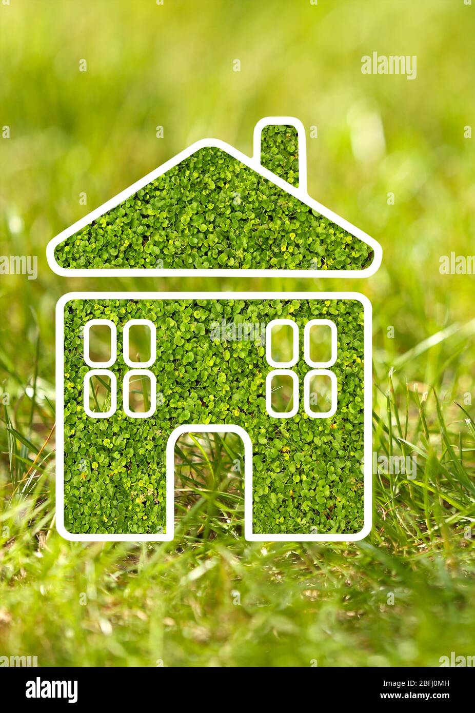 Dream house on nature background Stock Photo - Alamy