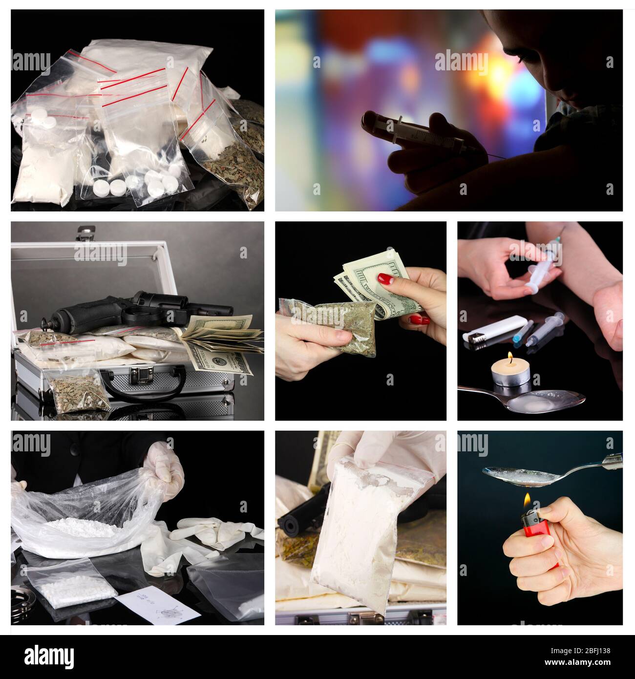 Addiction collage hi-res stock photography and images - Alamy