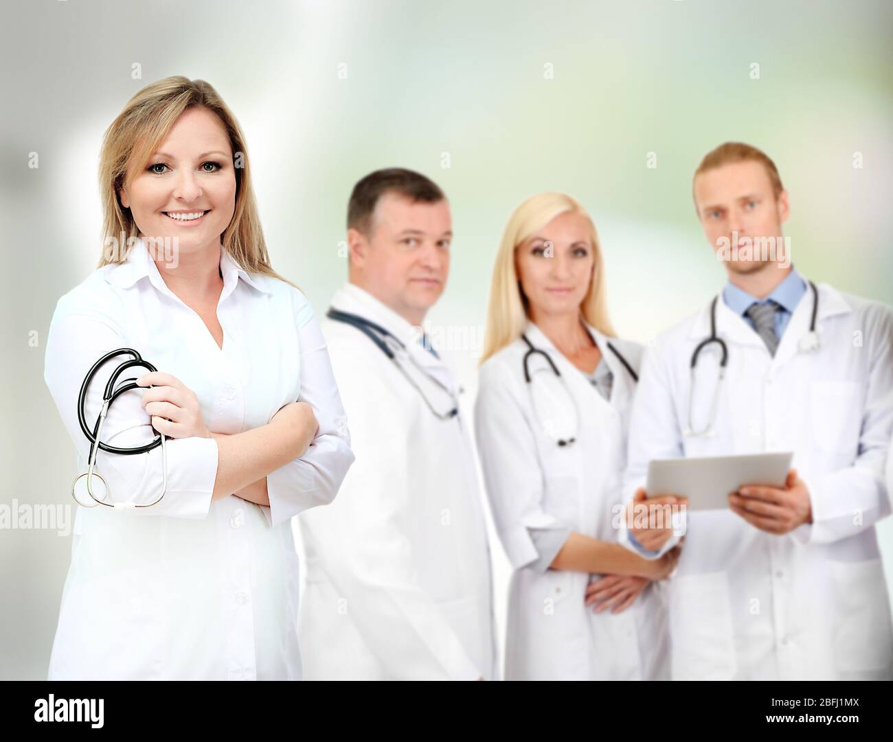 Medical workers in hospital Stock Photo - Alamy