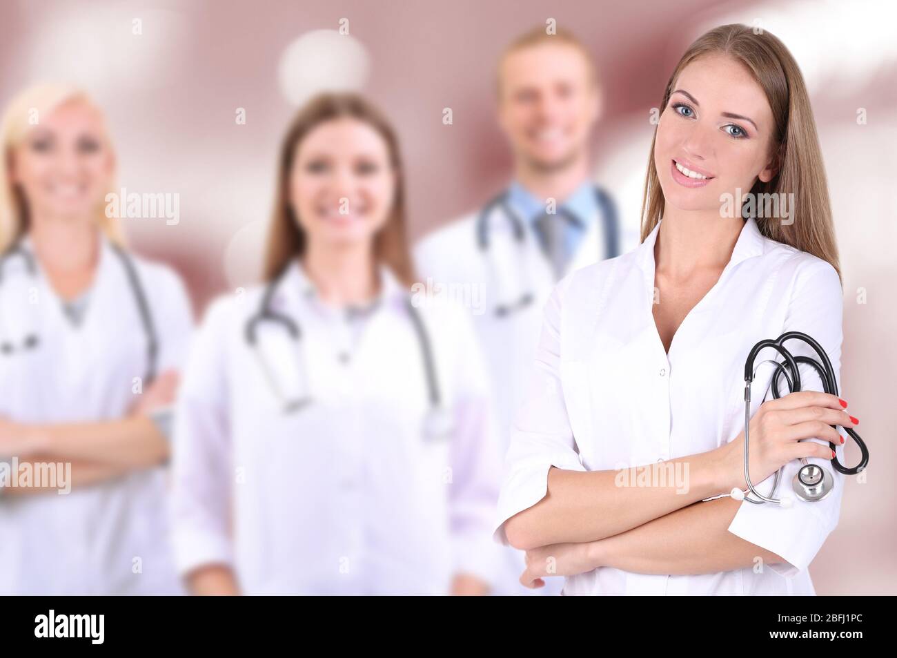 Medical workers in hospital Stock Photo - Alamy