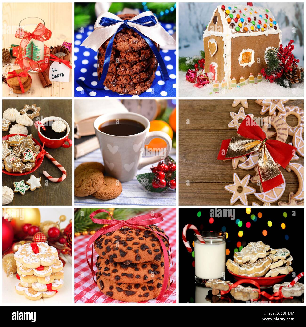 Christmas sweets collage Stock Photo - Alamy