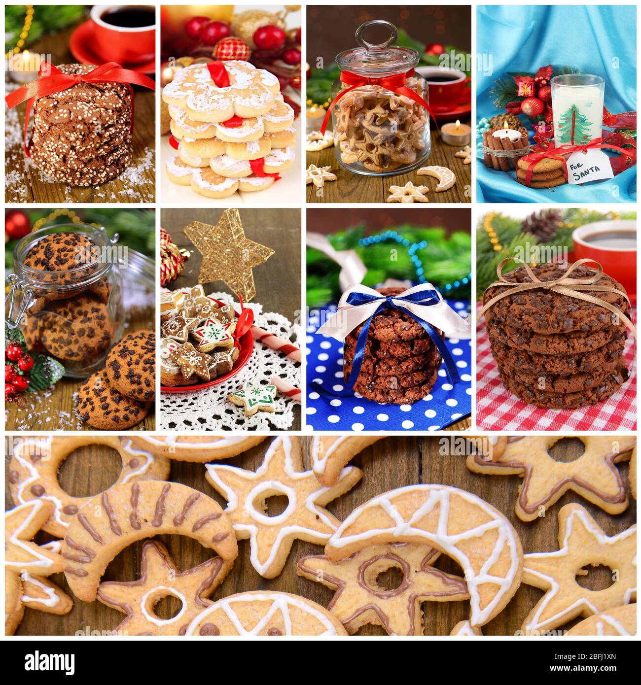 Christmas sweets collage Stock Photo - Alamy