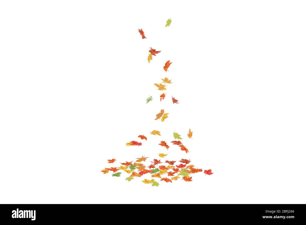Falling maple leaves. Autumn pattern Vector illustration Stock Vector ...