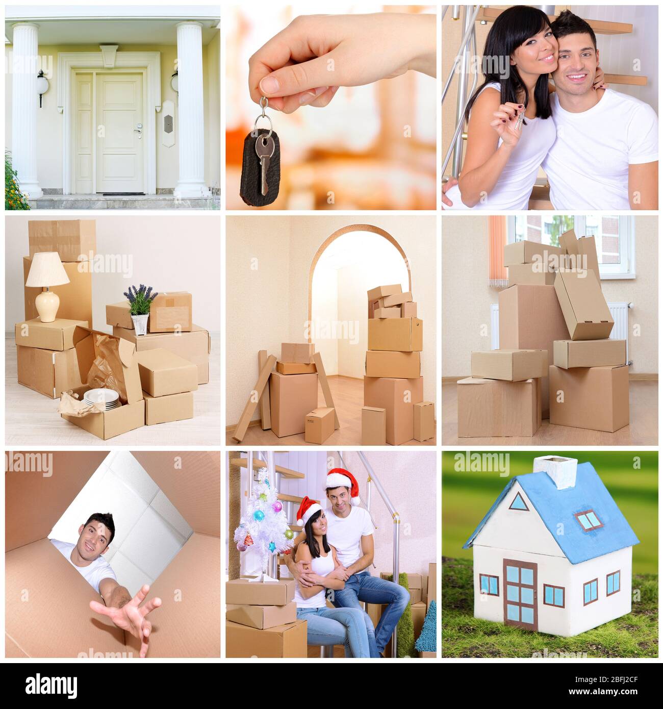 Real estate concept young Cut Out Stock Images & Pictures - Alamy