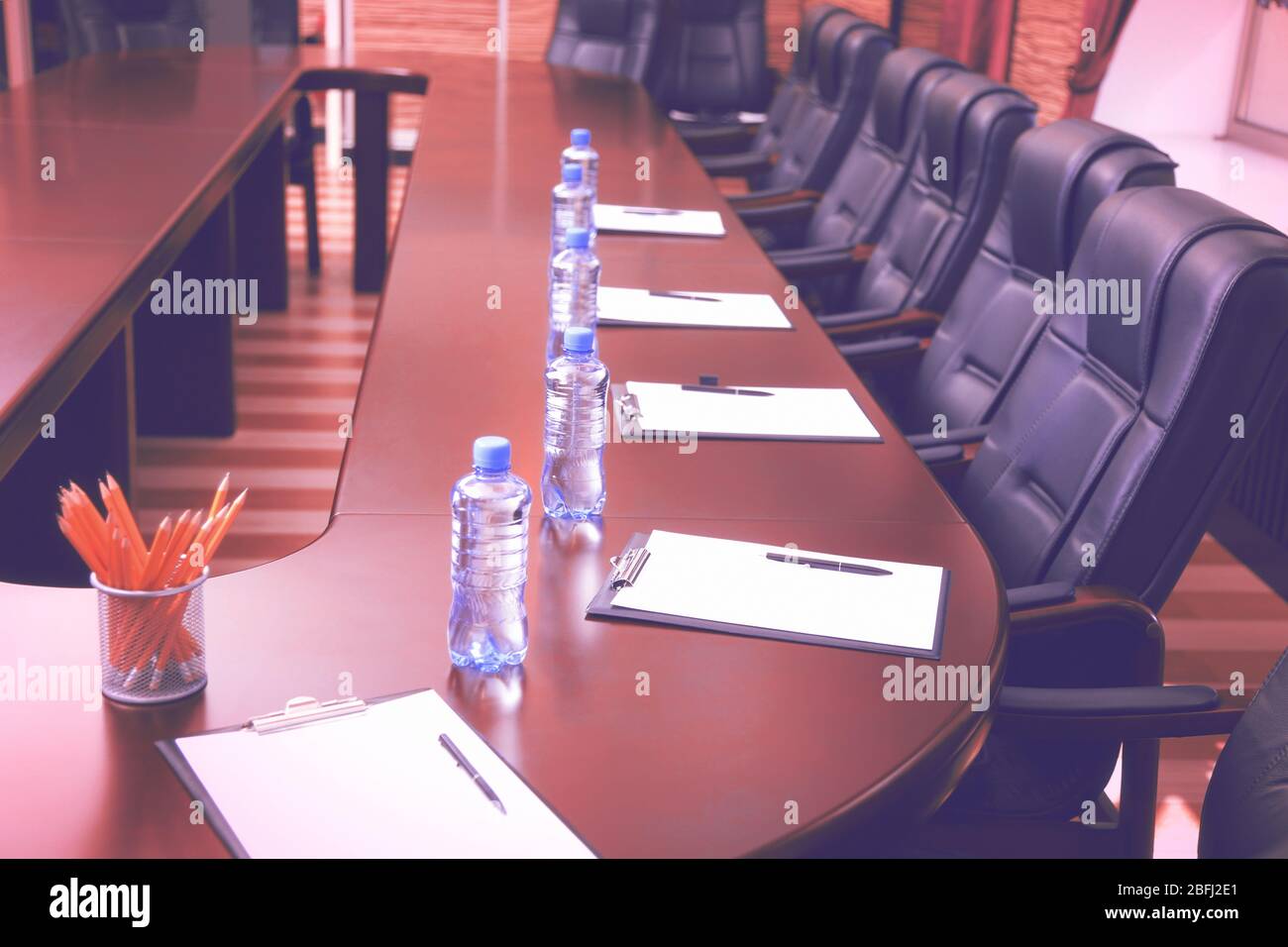 Interior of empty conference room Stock Photo - Alamy