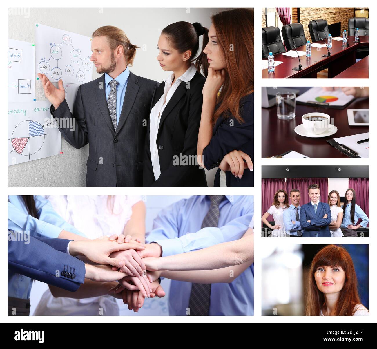 Group coworkers discussing business Cut Out Stock Images & Pictures - Alamy