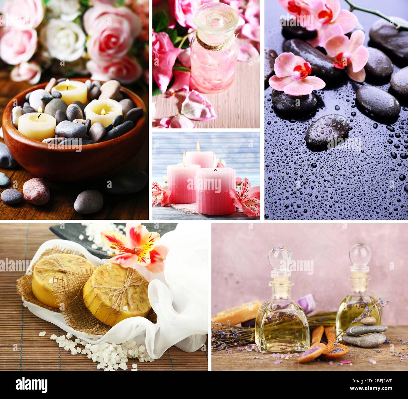 Spa collage hi-res stock photography and images - Alamy