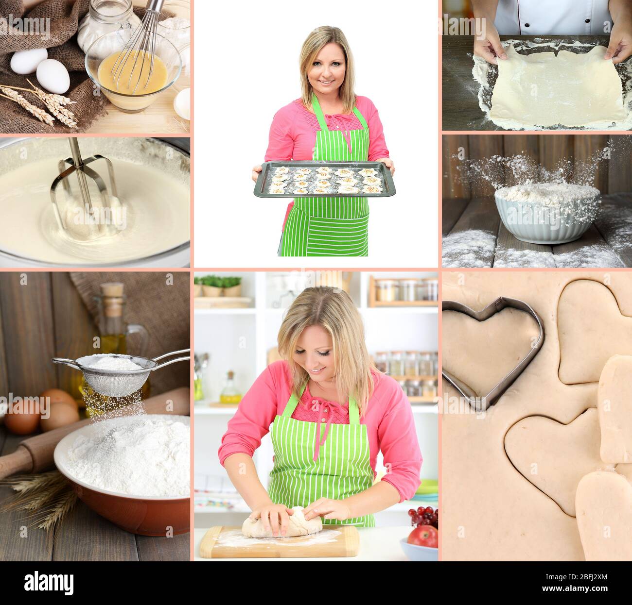 Confectionery theme collage Stock Photo - Alamy