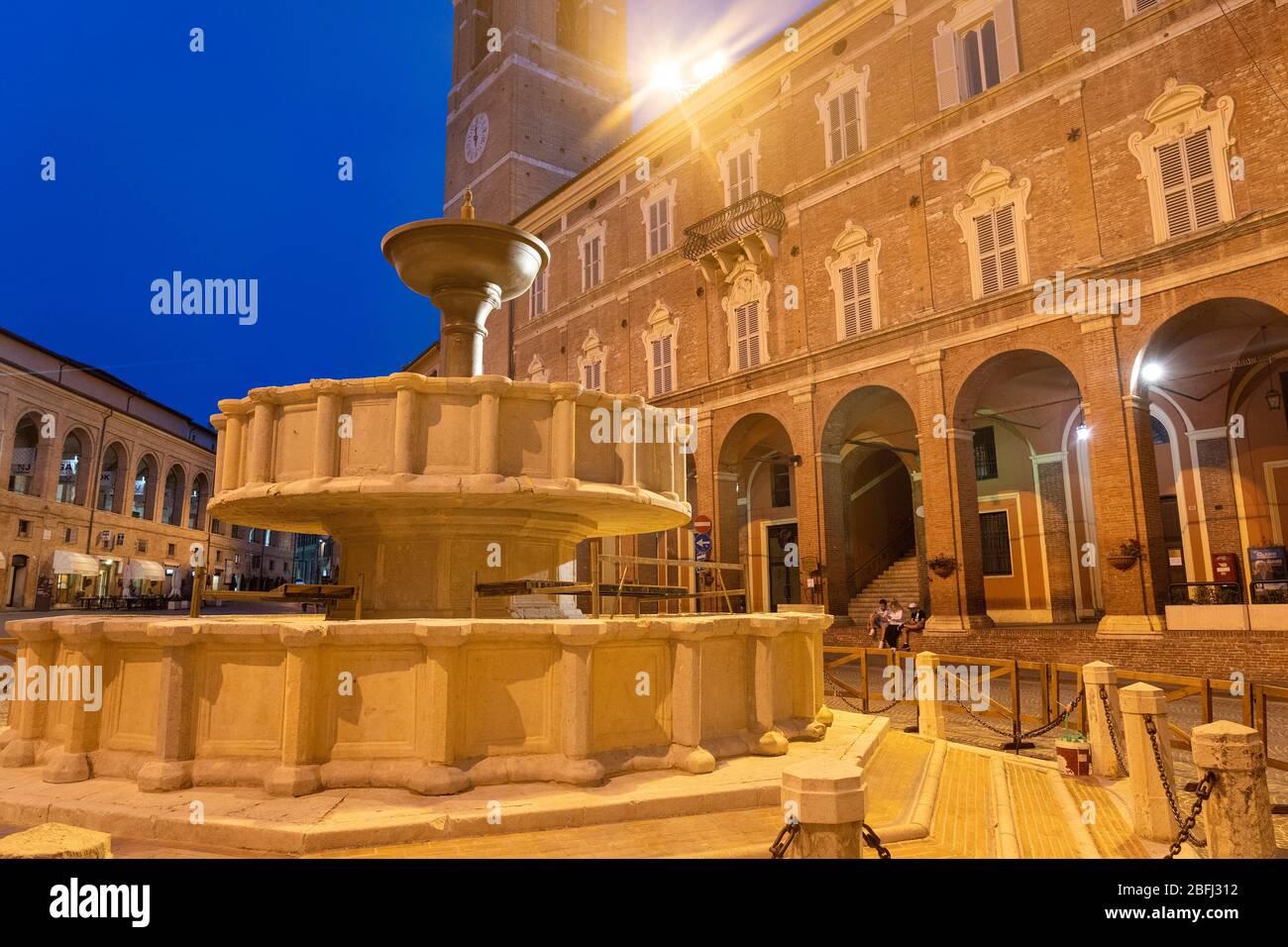 Fabriano, Ancona, Marche, Italy: exterior of historic buildings. The ...