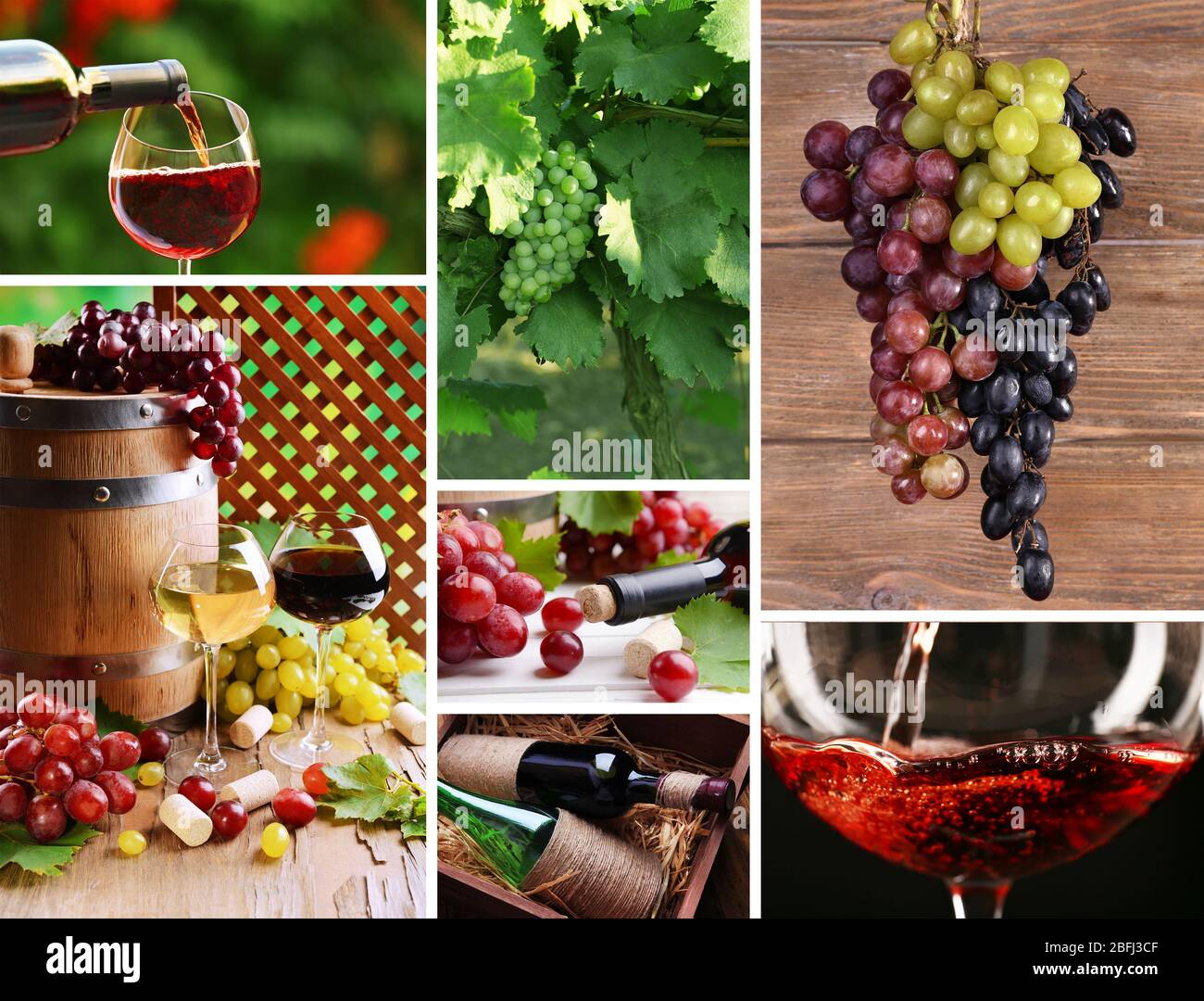 Wine collage hi-res stock photography and images - Alamy