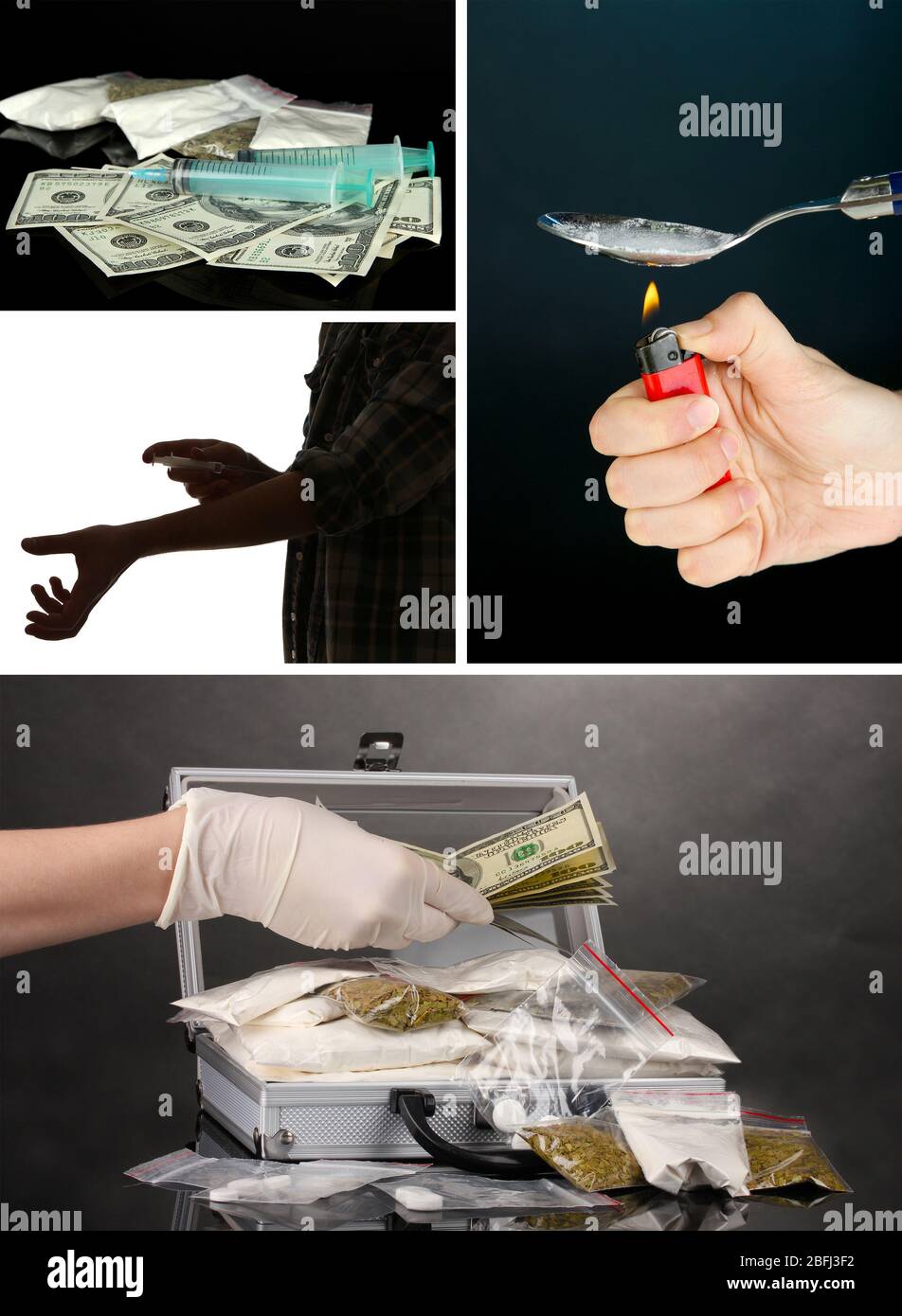 Addiction collage hi-res stock photography and images - Alamy
