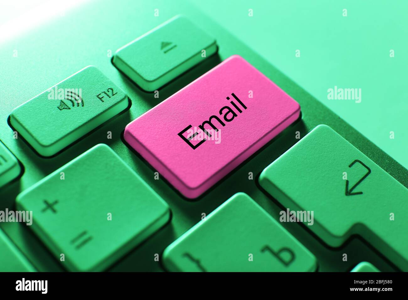 Close up of E-mail keyboard button Stock Photo - Alamy