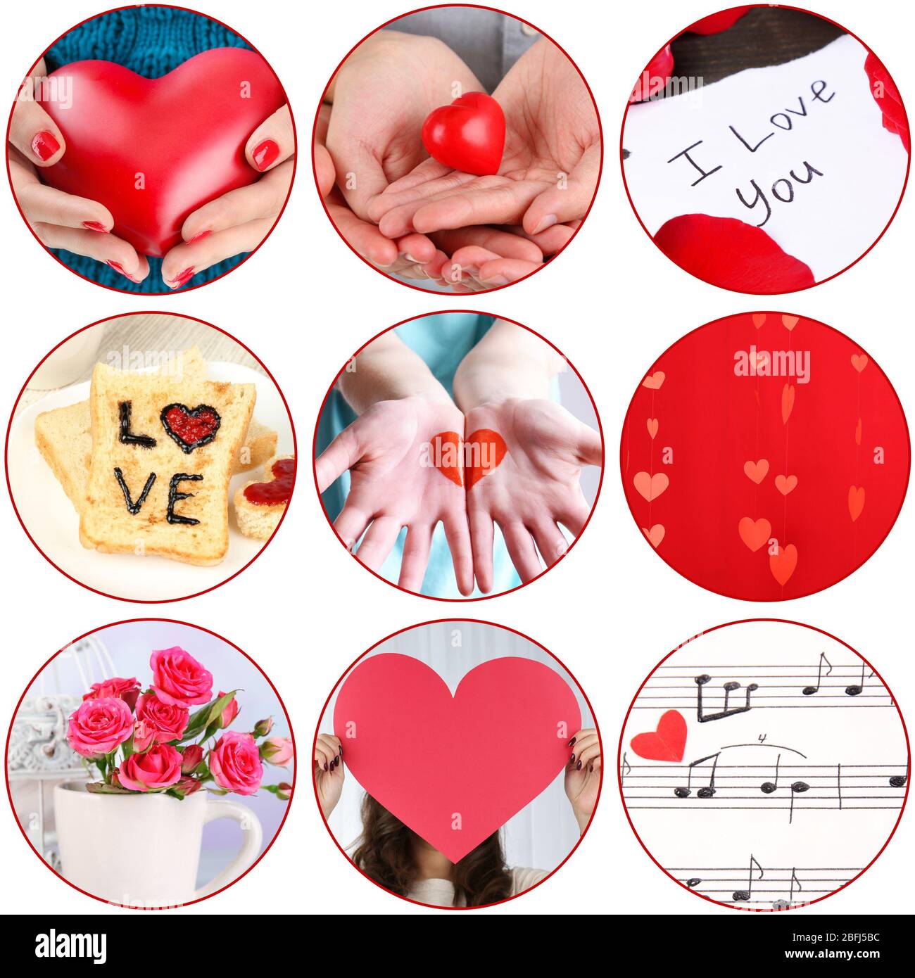 Collage loving couple valentines day hi-res stock photography and ...