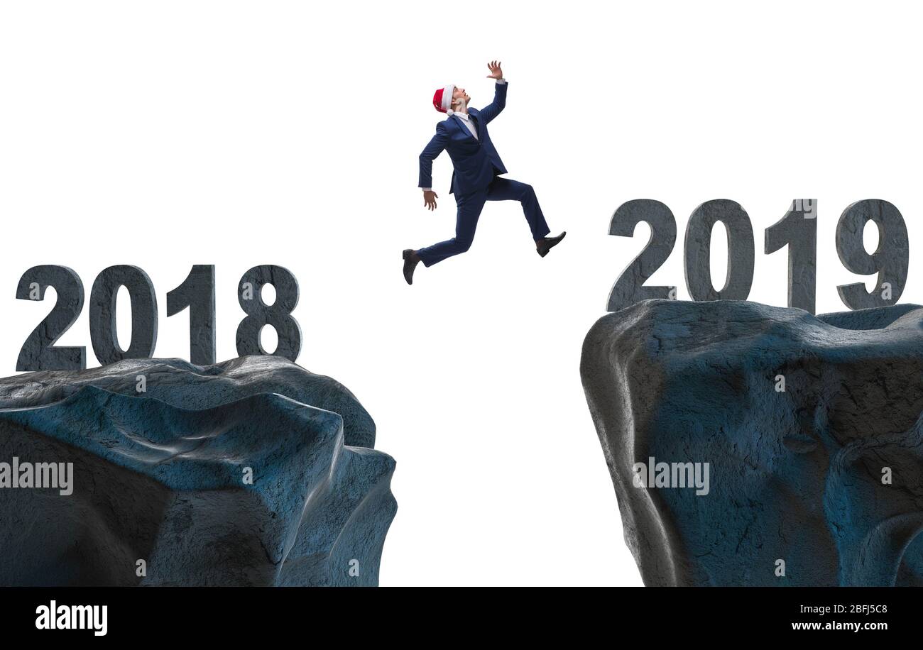 The concept of transition between 2018 and 2019 Stock Photo - Alamy