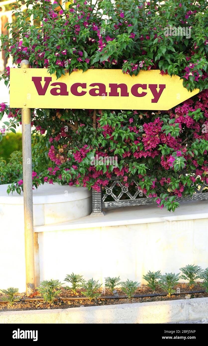 Vacancy indicator hi-res stock photography and images - Alamy