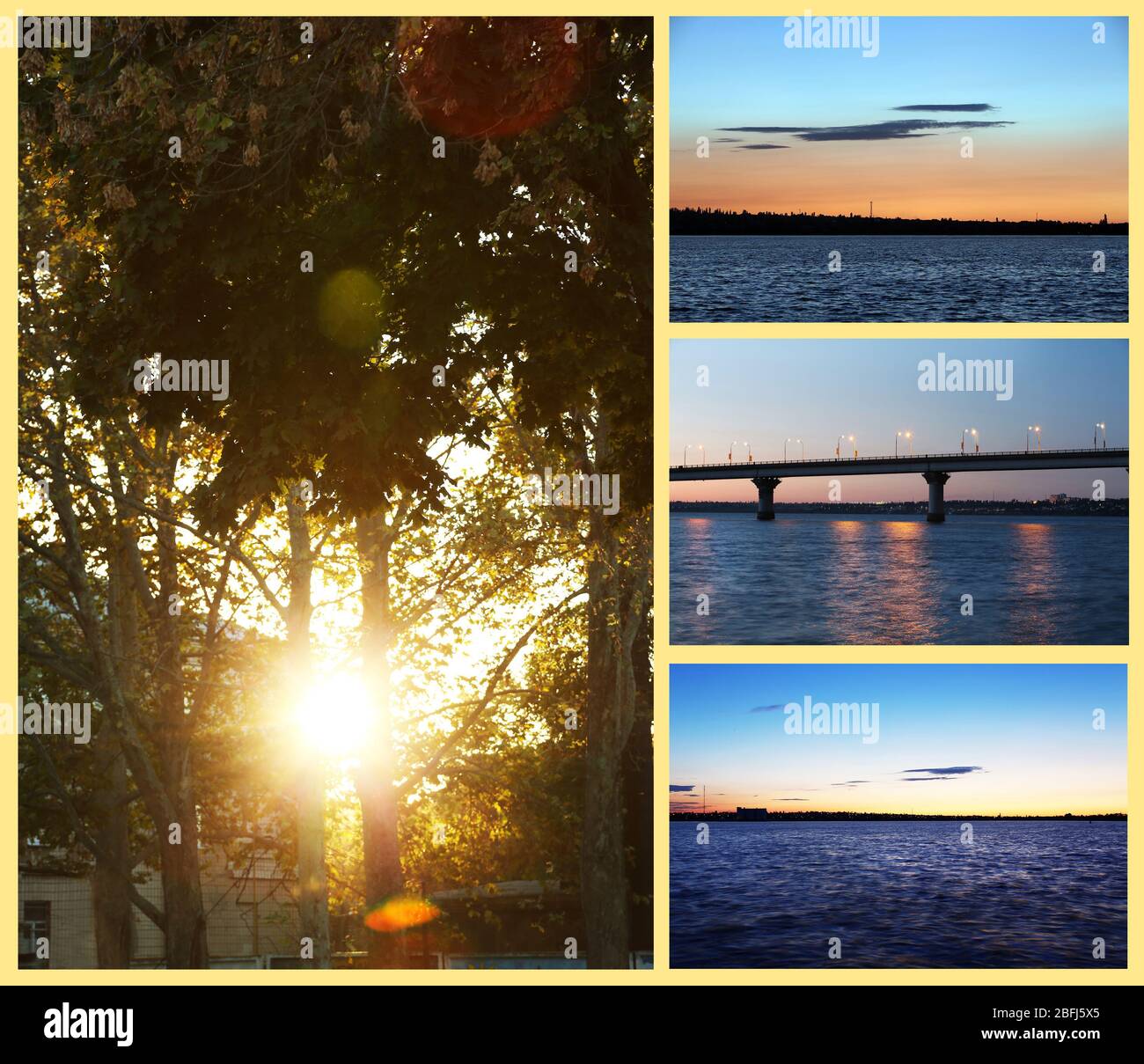 Beautiful nature collage Stock Photo - Alamy