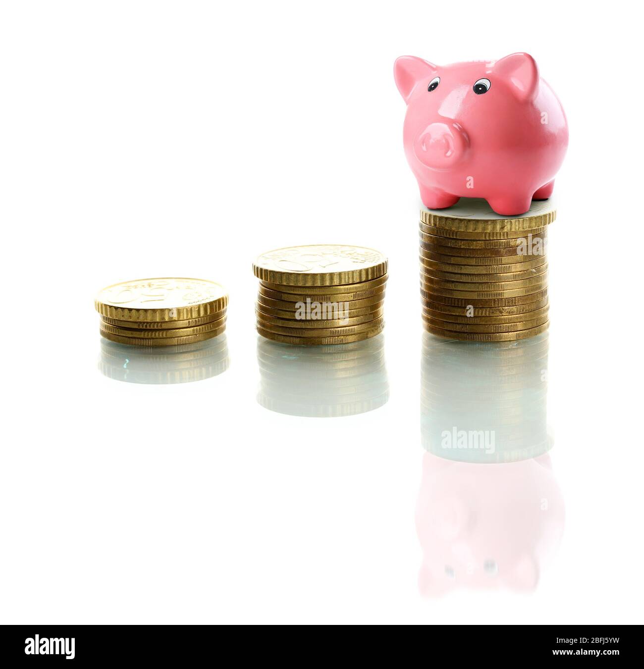 Piggybank metal coins hi-res stock photography and images - Alamy
