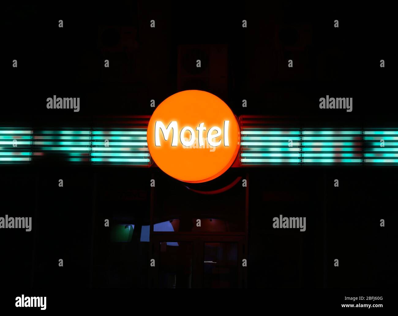 Motel reception night hi-res stock photography and images - Alamy