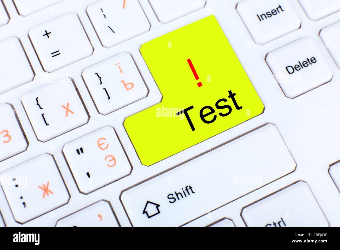 Questionnaire computer keyboard business concept hi-res stock ...