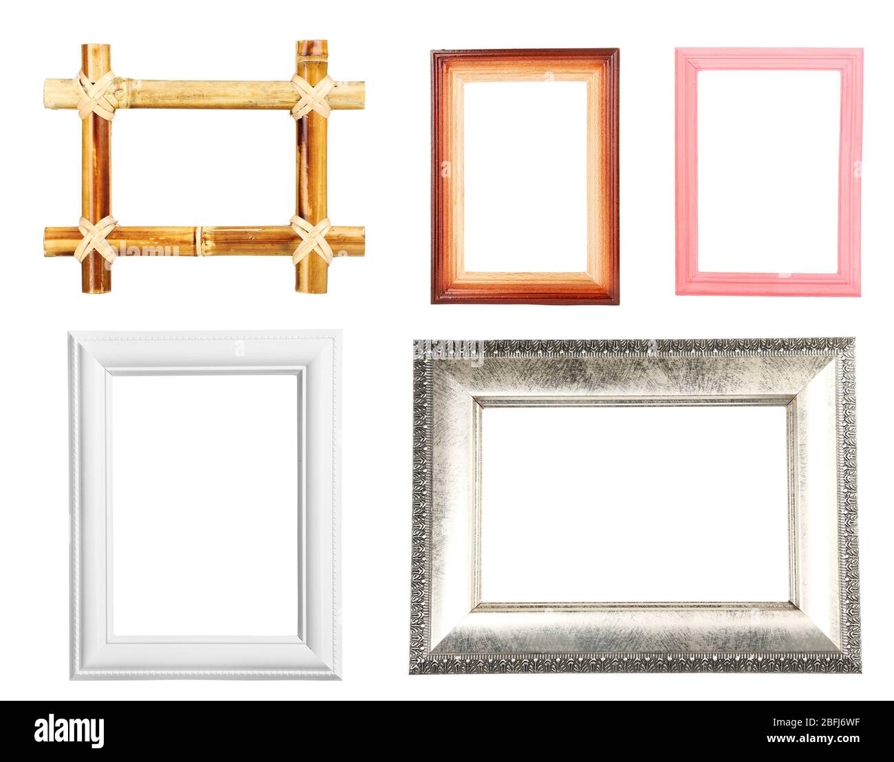 Collage of frames isolated on white Stock Photo - Alamy