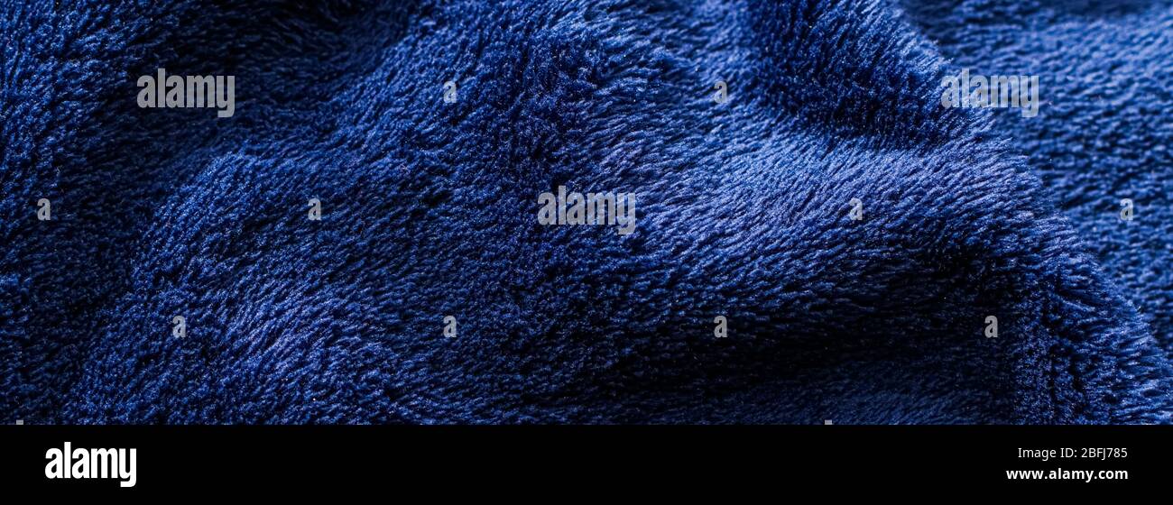 Premium blue fabric texture, decorative textile as background for ...