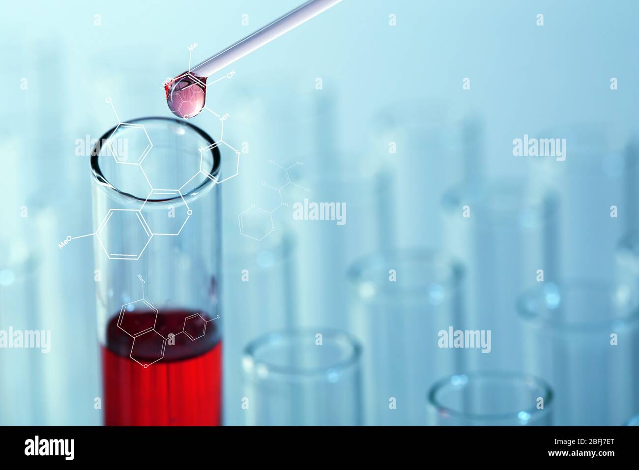Test tubes close-up Stock Photo - Alamy