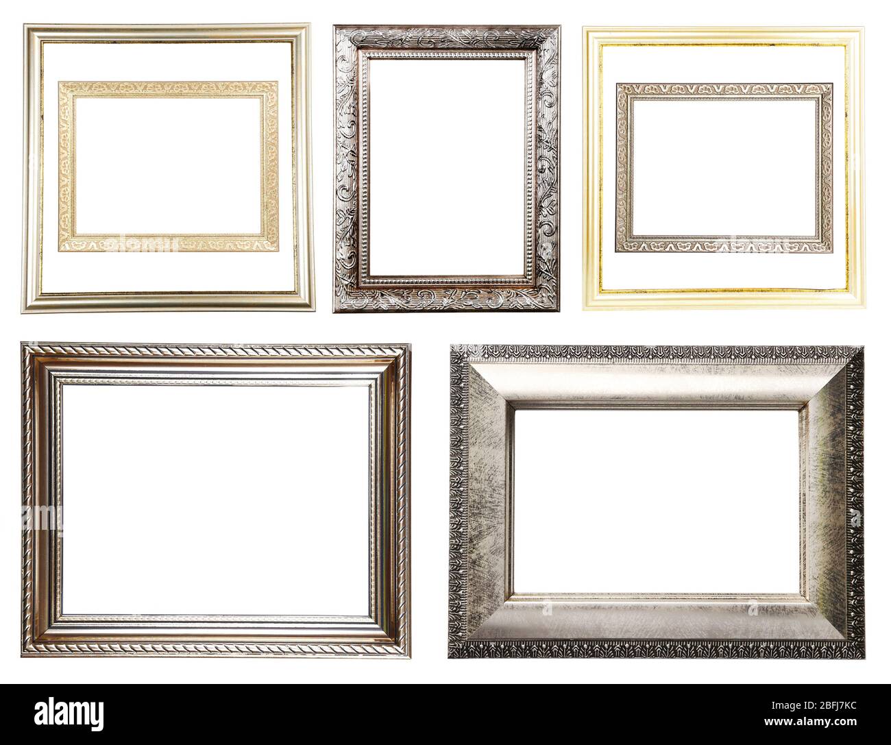 Collage of frames isolated on white Stock Photo - Alamy