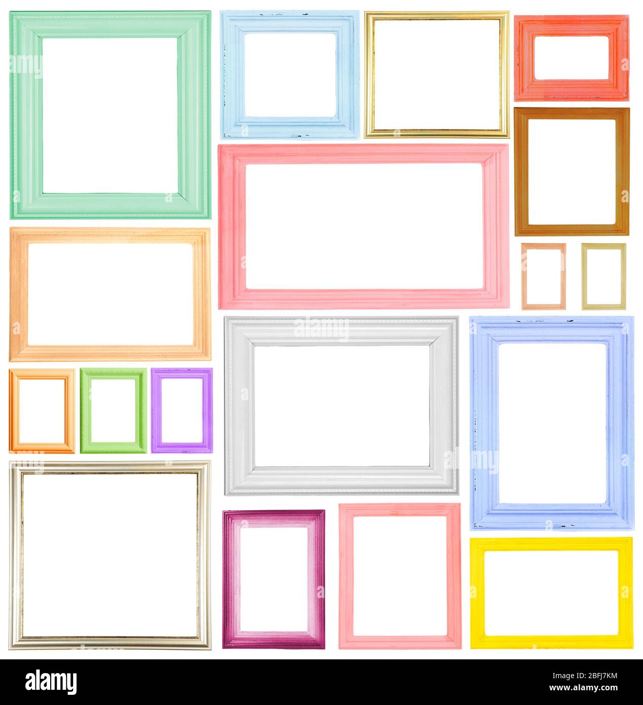 Photo collage colorful pattern Cut Out Stock Images & Pictures - Alamy