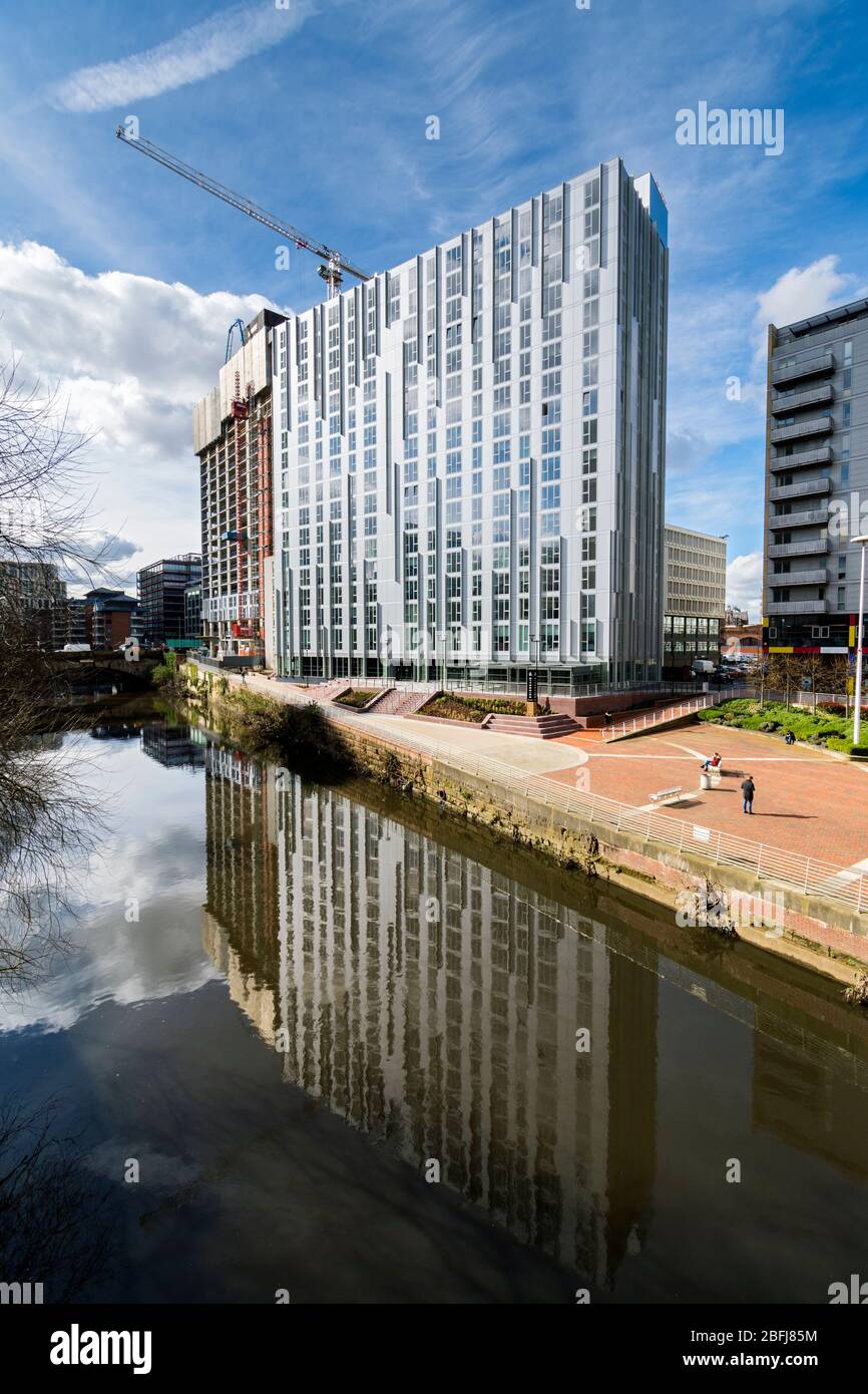 The Trinity Riverside building from the Trinity Bridge, over the river ...
