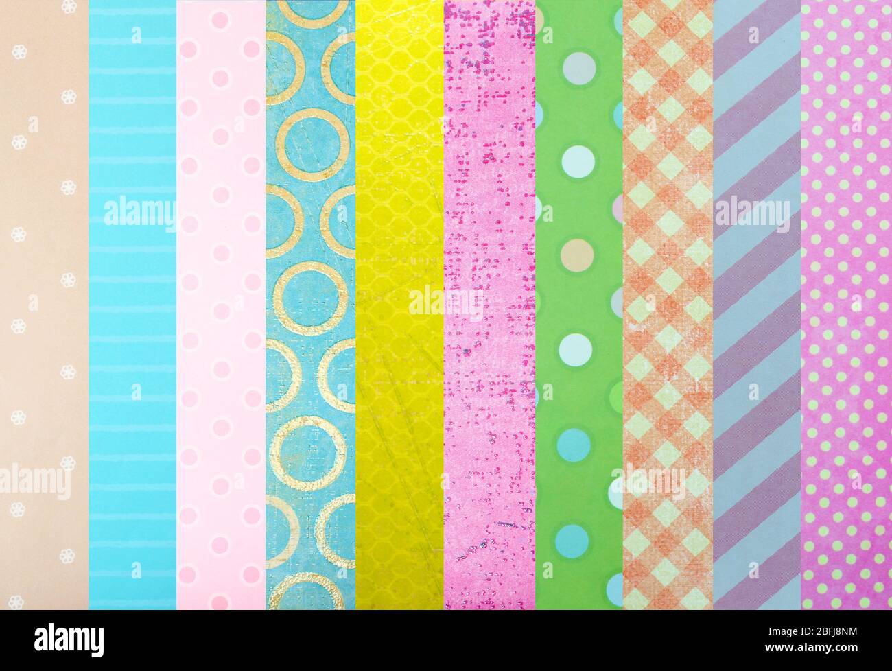 Assortment of different paper textures in collage, mix of textures as ...