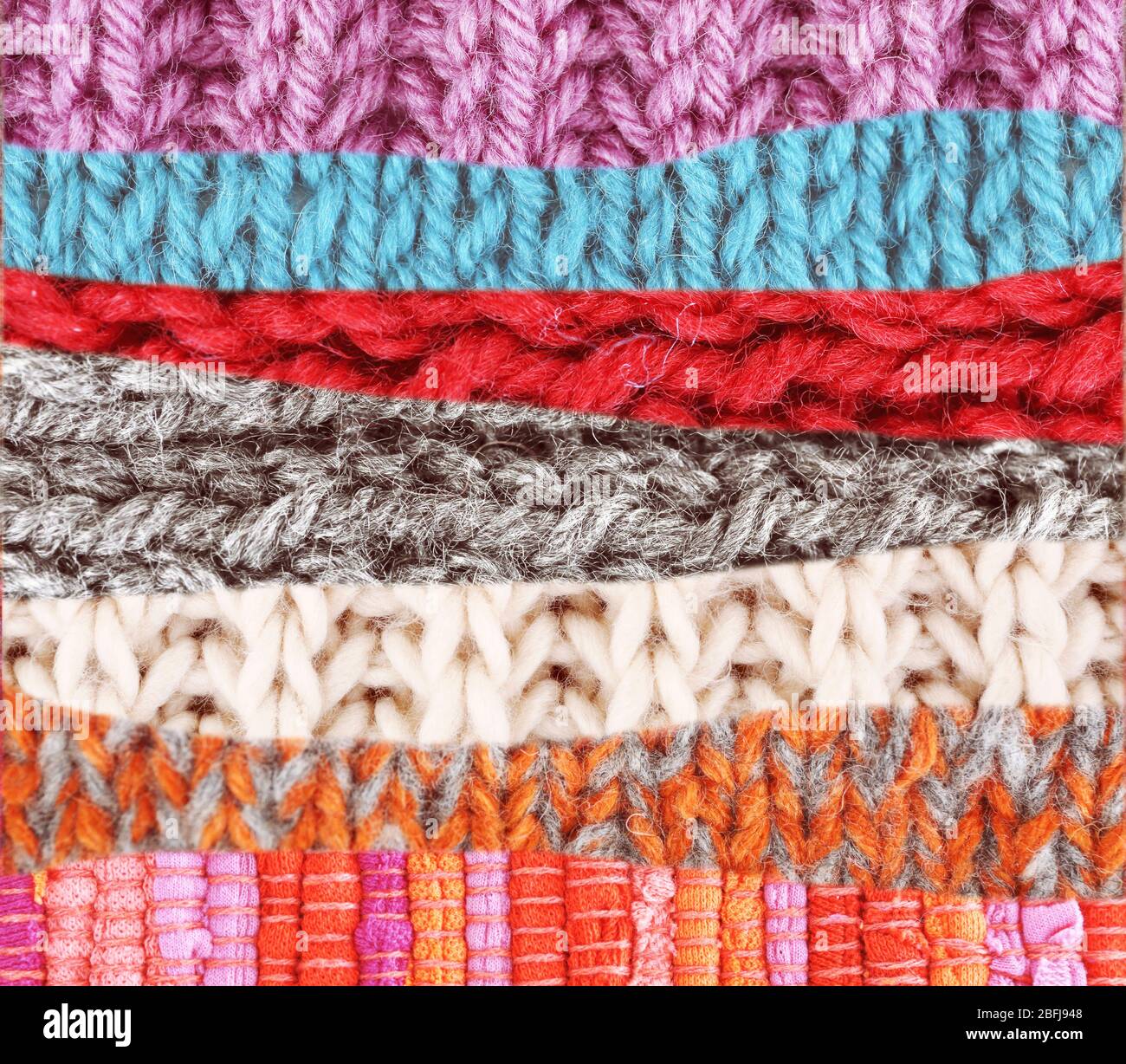 Assortment of different textures in collage, mix of textures as ...
