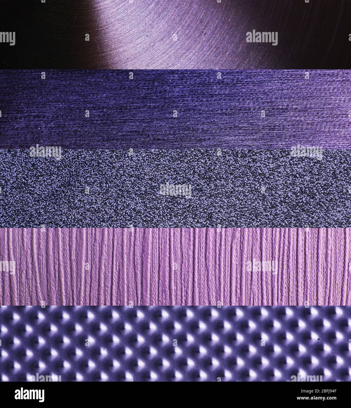 Assortment of different textures in collage, mix of textures as ...