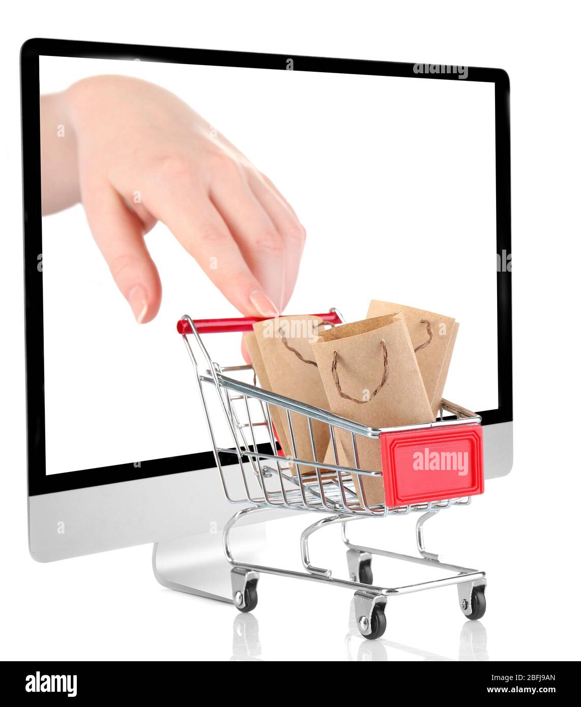Online shopping home icon Cut Out Stock Images & Pictures - Alamy