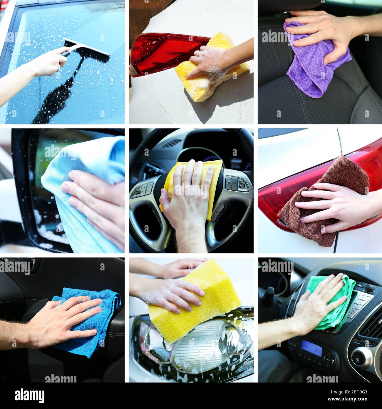 Car wash collage hi-res stock photography and images - Alamy
