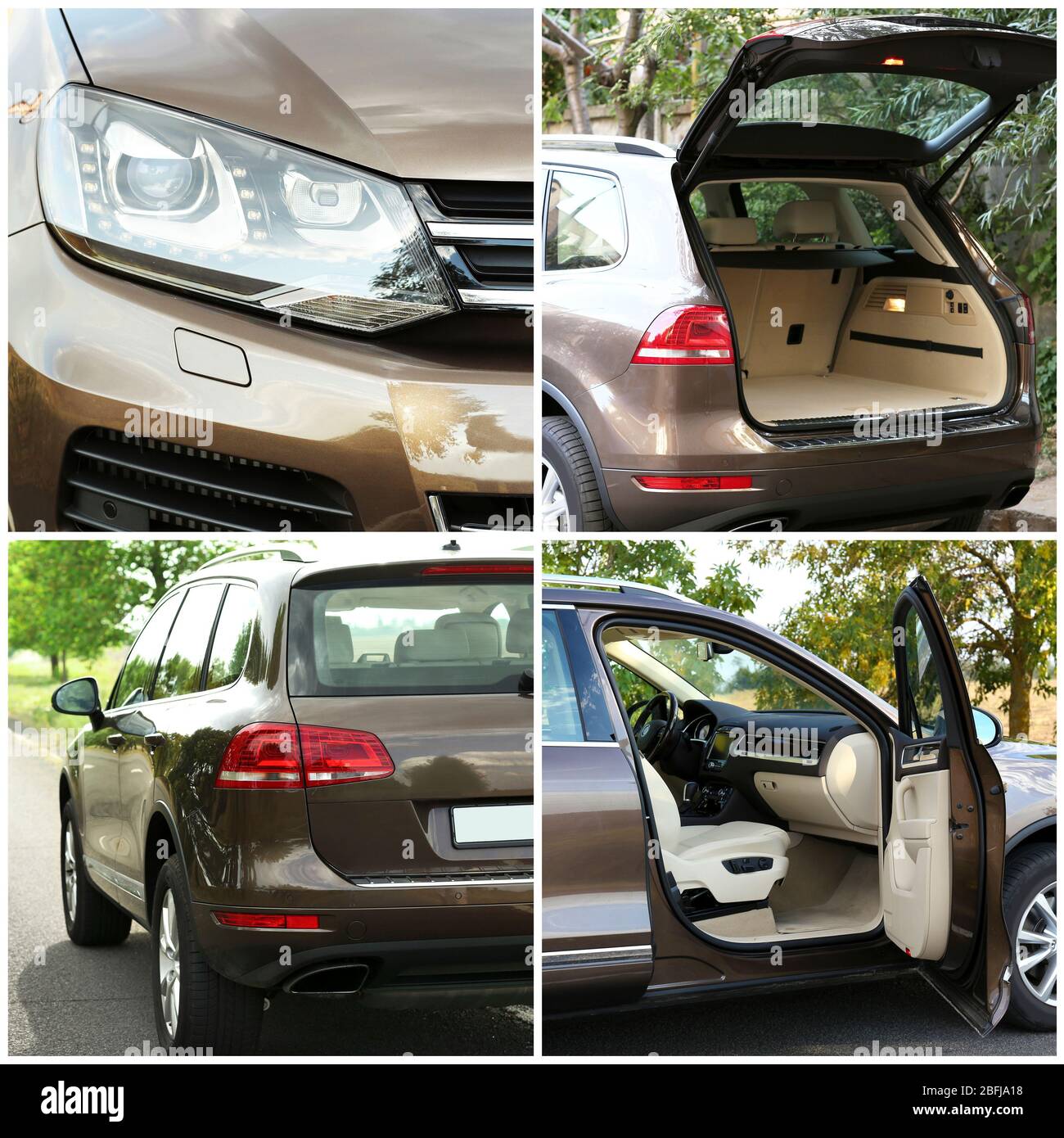 Modern car collage Stock Photo - Alamy