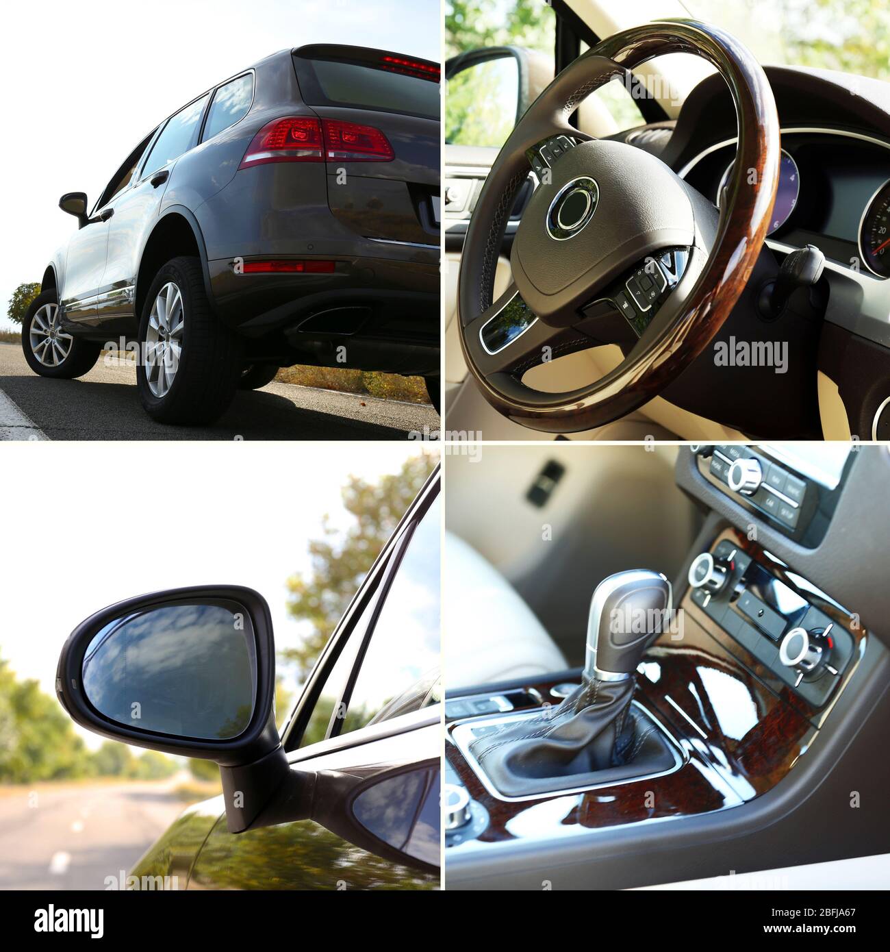 Modern car collage Stock Photo - Alamy