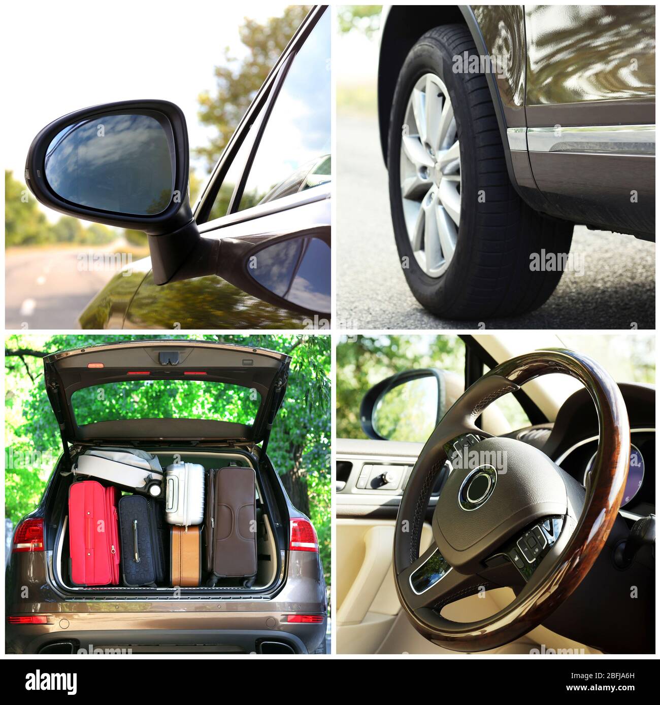 Modern car collage Stock Photo - Alamy