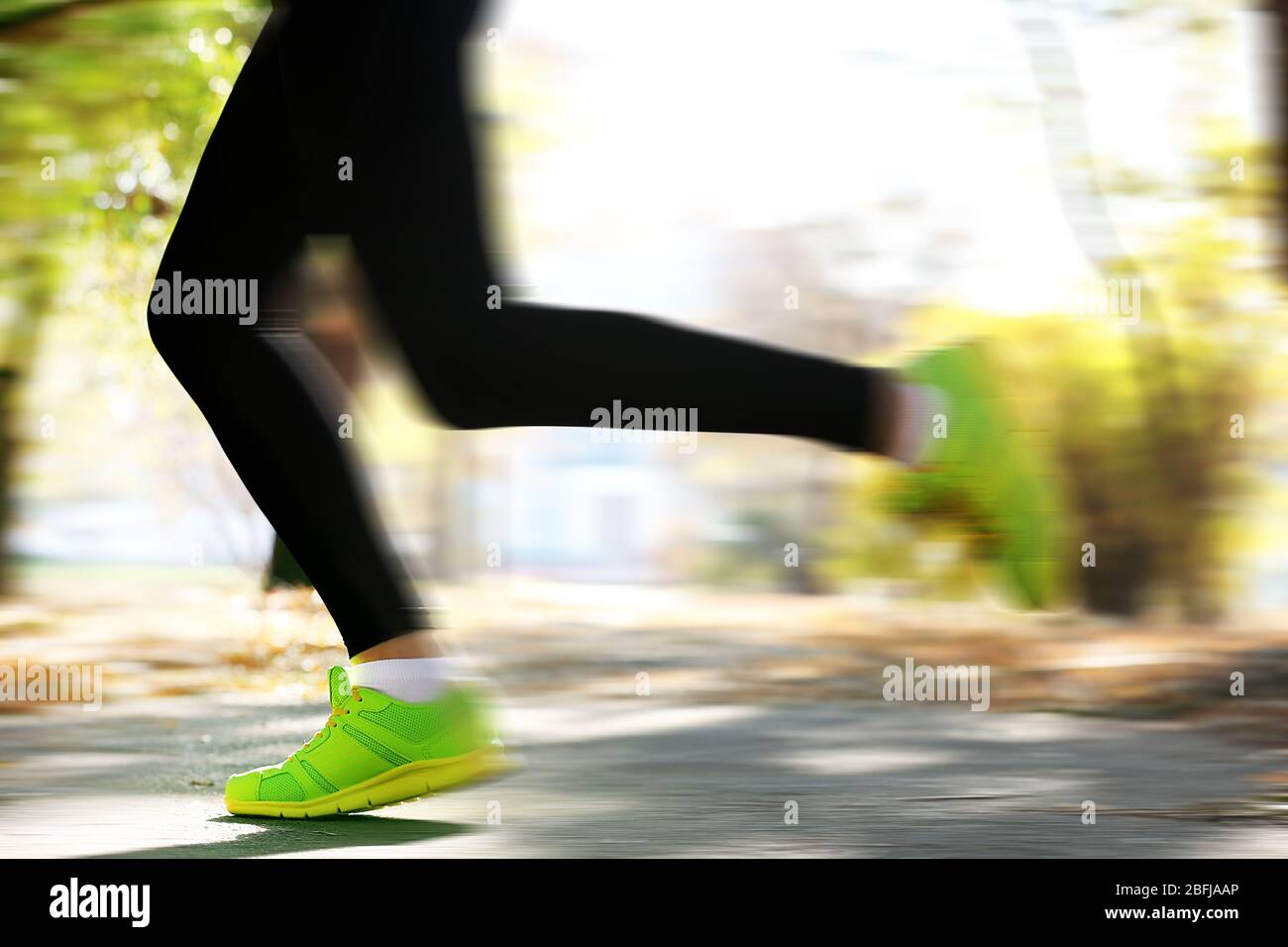 Female runner feet light hi-res stock photography and images - Alamy