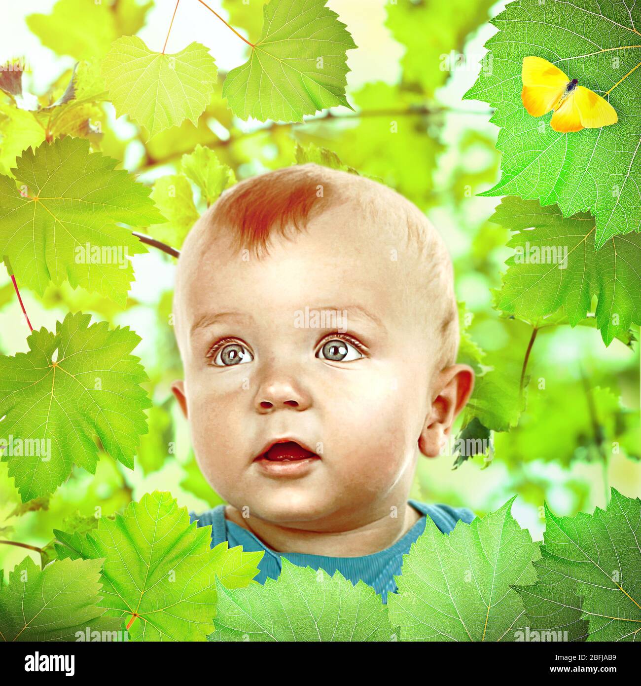 Boy on natural background hi-res stock photography and images - Alamy