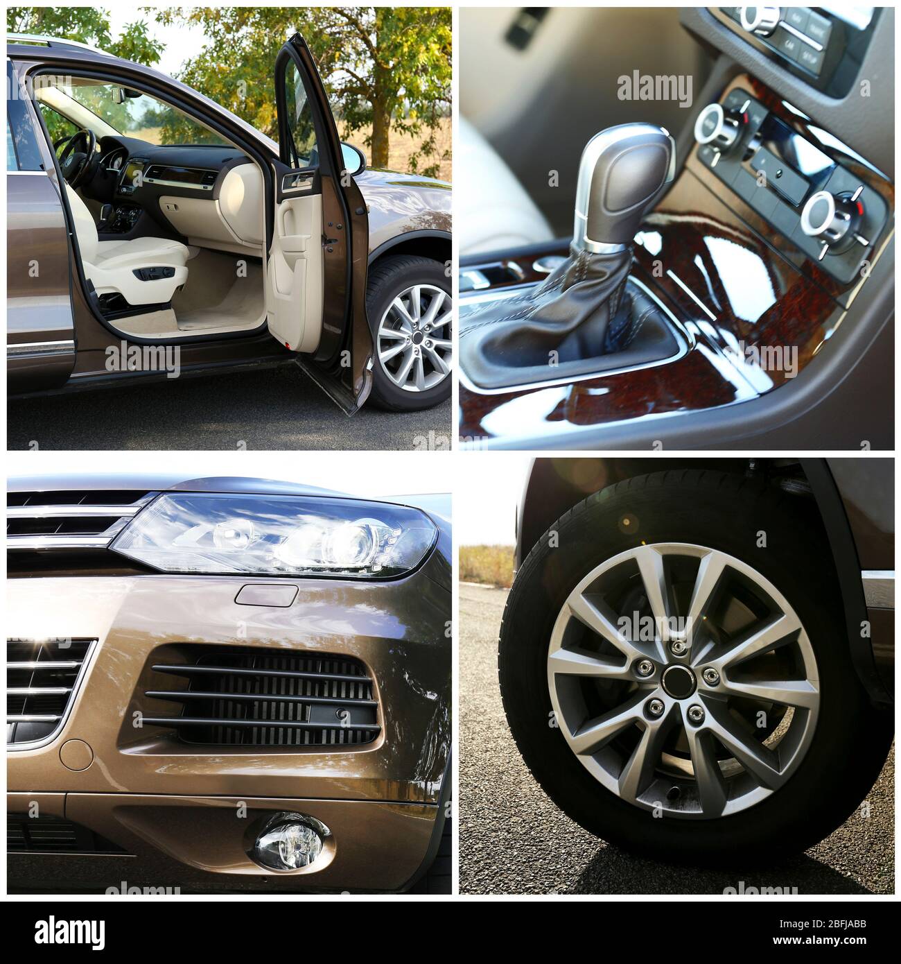 Modern car collage Stock Photo - Alamy